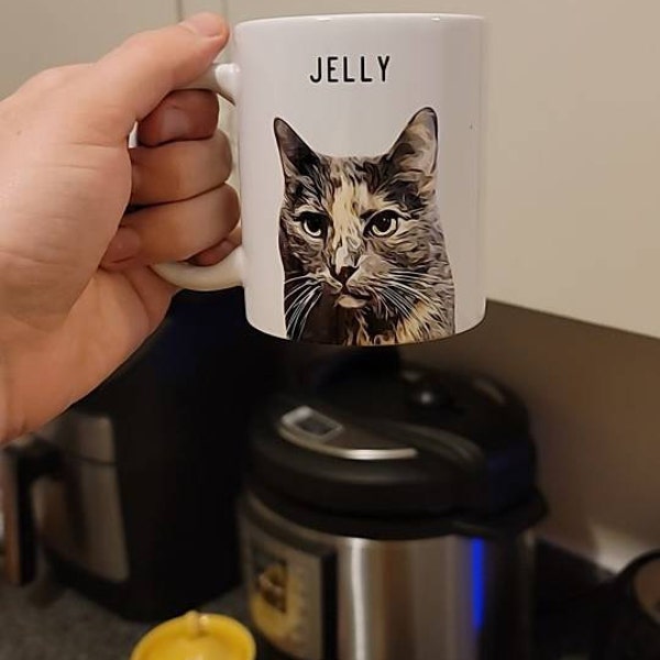 Custom Cat Mug - Personalized Cat Mug With Photo & Name - Custom Pet ...