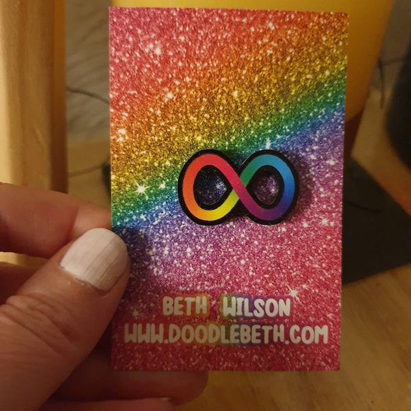 Rainbow Infinity Spectrum PIN - Autistic Neurodiversity - Acrylic - Etsy