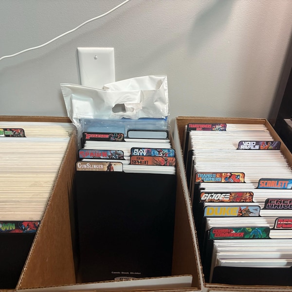 Custom Comic Books Divider Labels, Comic Labels, Comic Stickers ...