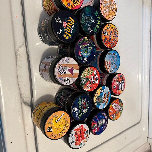 Strain Label Stickers for Plastic Pop Top Preroll Vials - 2.5" X 3.5 ...