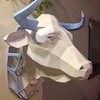 Bull in a Suit (digital Papercraft Kit) DIY Bull Head, Paper Craft ...