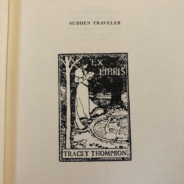 Ex Libris Bookplate Stamp - Victorian Woman Swans - Perfect Book Lover ...