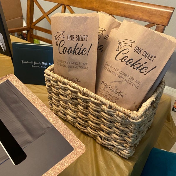 Graduation Cookie Bag, Graduation Favor Bags, Class of 2024, Cookie Bag ...