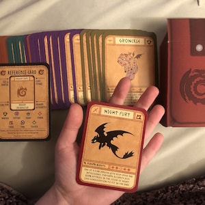 HTTYD Deck of Dragons how to Train Your Dragon Cards - Etsy