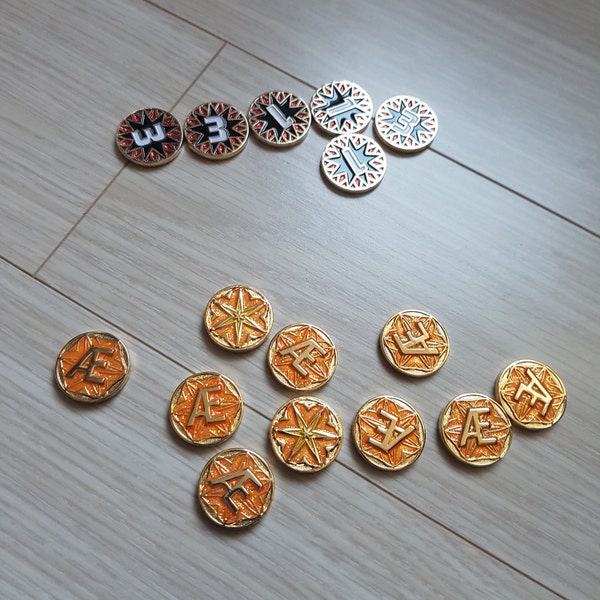 Keyforge Luxury Aember: Archonic Energy Metal Tokens - Unofficial ...