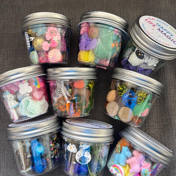 MAGIC Play Dough Jars, Play Dough Kit,kids Party Favors, Goodie Bags ...