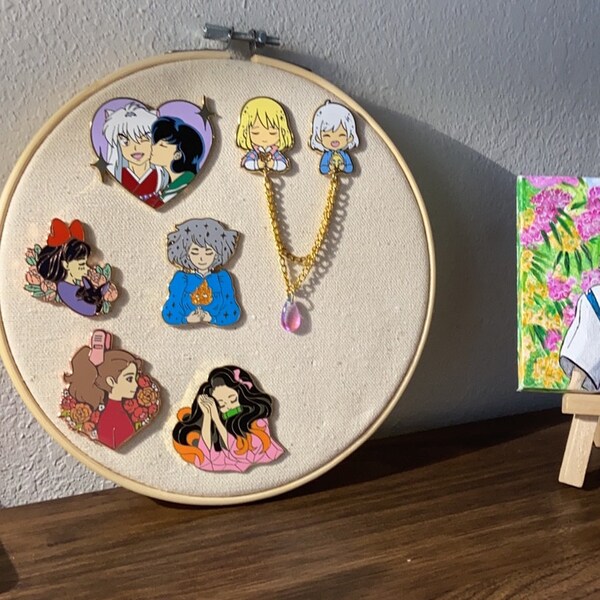 Enamel Pin Display, Pin Display Wall Hanging, Canvas Pin Display - Etsy