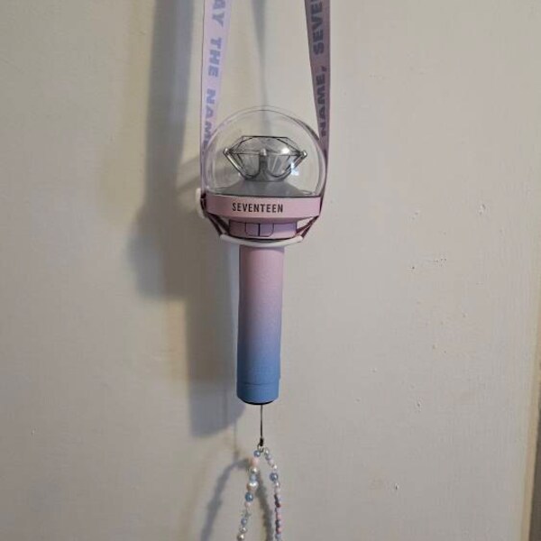 Seventeen Light Stick Wrist Strap - SVT Hip Hop Unit - Beaded Keychain ...