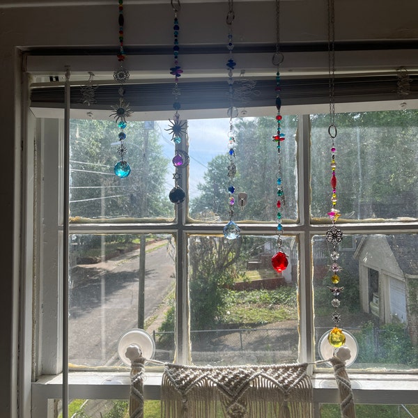 Butterfly Crystal Suncatcher for Window, Crystal Sun Catcher, Window ...