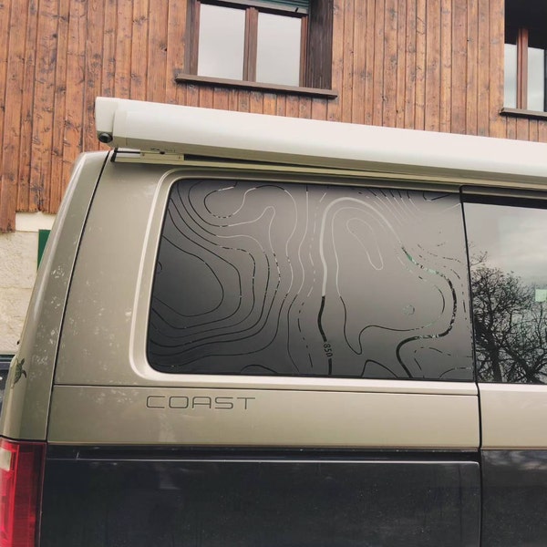 Volkswagen Topographic Map Decal Fits VW Multivan, Transporter ...