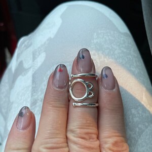 14k Rose Gold Fill Splint Ring mallet Finger Ring | Etsy