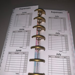 Editable Skinny Mini Bright Rainbow Undated, Horizontal Weekly Planner ...