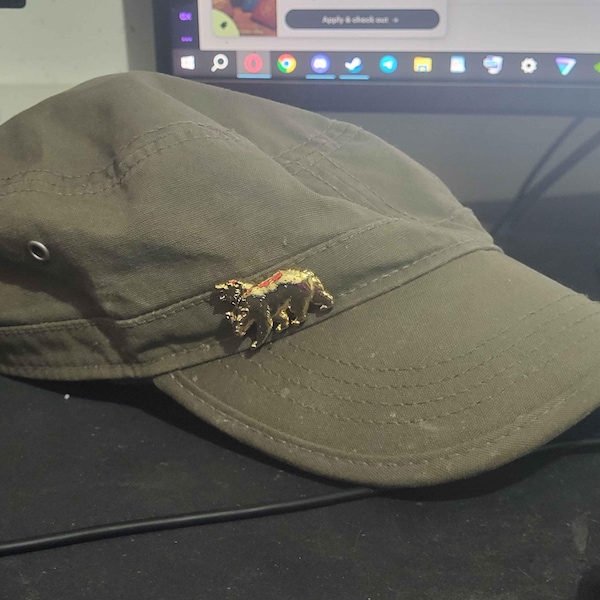 NCR Officer Beret Pins - Bear and Star - Fallout New Vegas Inspired - Etsy
