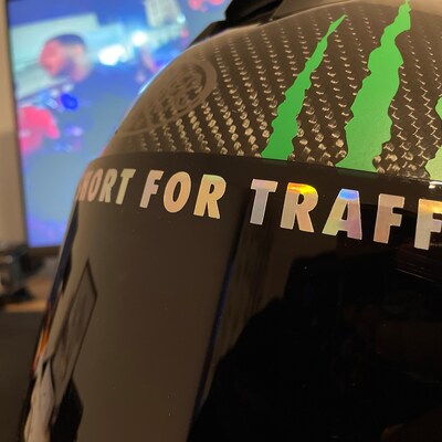 Motorcycle Visor Decal, Custom Text, Motorrad Helm Wunschtext, Helmet ...