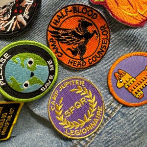 Camp Half Blood / Camp Jupiter 2.5in Embroidered Patches - Etsy
