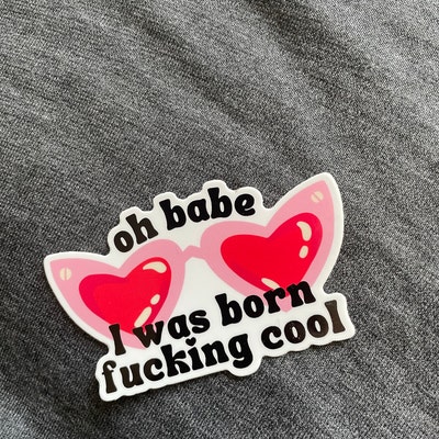 Be Cool Don't Be All Like Uncool Sticker Countess Luann RHONY Sticker ...