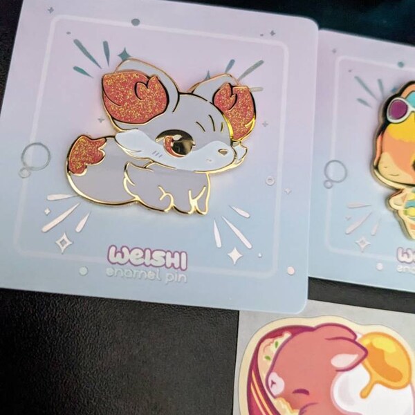 LIMITED Shiny Fennekin Enamel Pin - Etsy