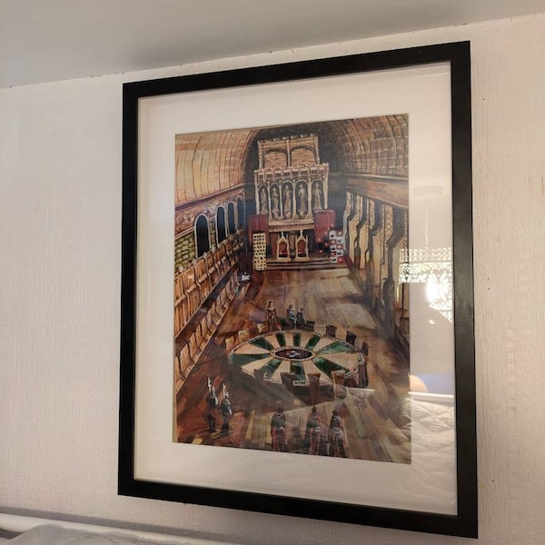 Alice Falling Down the Rabbit Hole Painting - Etsy