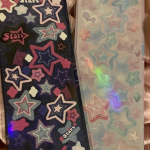 Japanese Comic Girl Stamp Stickers Gold Foil Sticker Sheet - Etsy