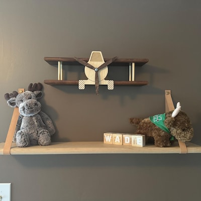 Classic Airplane Shelf Biplane Shelf Airplane Wood Biplane Airplane ...
