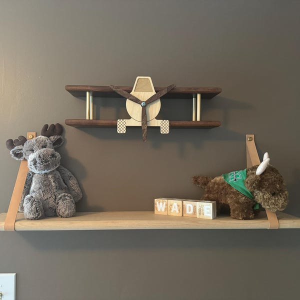 Classic Airplane Shelf Biplane Shelf Airplane Wood Biplane Airplane ...