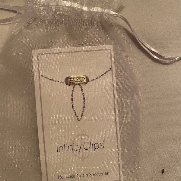 Infinity Clips- Necklace Shortener, Chain Shortener, Clasp for Necklace ...