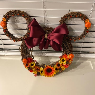 Fall Mickey Wreath - Etsy