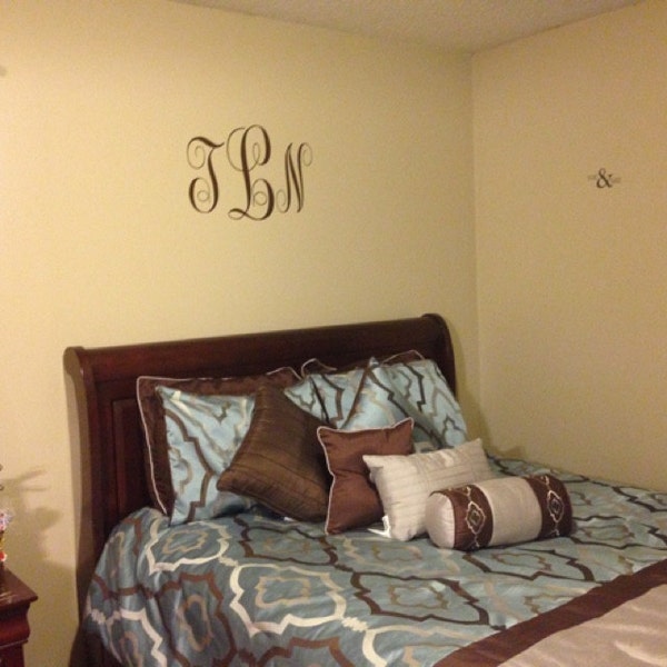Personalized Initials Monogram Wall Decal Sticker - Etsy