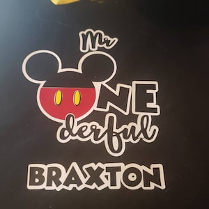 Mickey Mouse One Svg Mickey Mouse Svg Onederful Svg One - Etsy Australia