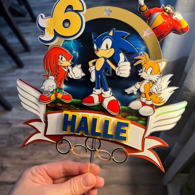 Sonic and Friends Cake Topper - Etsy
