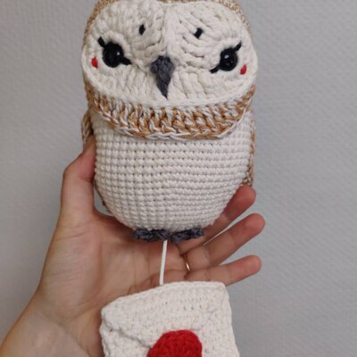 Crochet Pattern Barn Owl Olivia Music Box Toy, Lalylala Amigurumi ...