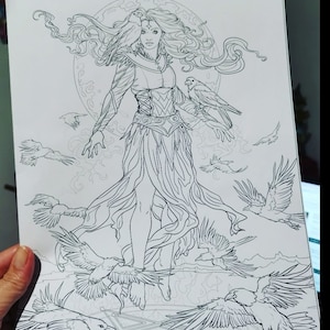 Gothic Dark Fantasy Coloring Collection Coloring Page/digi | Etsy