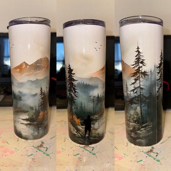 Outline Woman's Face Lips Sublimation Design Template Skinny Tumbler ...