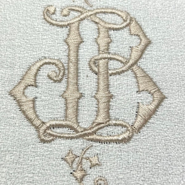 Interlocking J and B Monogram Embroidery Design / Embroidery Design ...