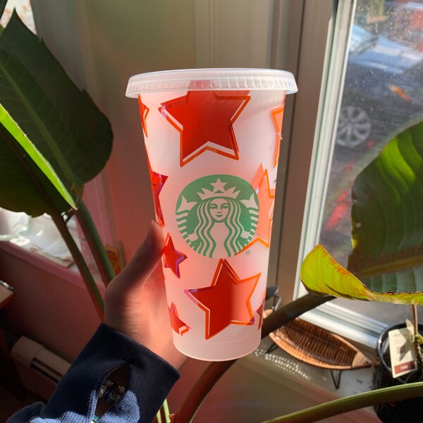 Holographic Stars Starbucks Cup, Star Cup, Stars on Starbucks Cup ...