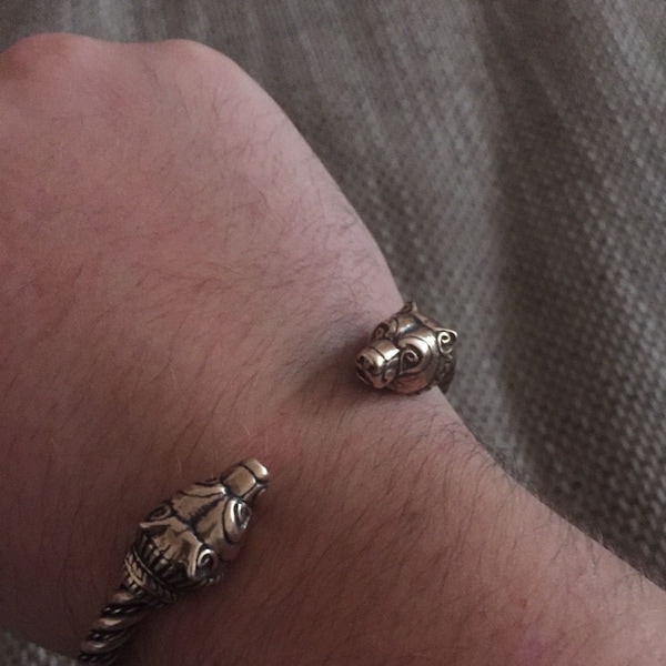 BERSERKER BEAR Bronze Bracelet Viking Jewellery Grizzly Pagan Norse ...