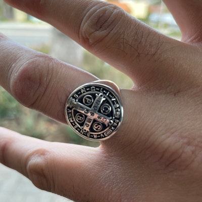 St Benedict Exorcism Cross Demon Protection Ghost Hunter Handmade 3D ...