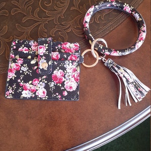 FREE SHIPPING ID Wallet Key Ring Bangle Boutique Style - Etsy