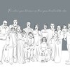 Custom Line Drawing, Family Line Art Drawing, Personalized Mother Gift ...