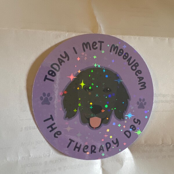 Stickers - Assistance Animals Save Lives - Personalize - I Met an ...