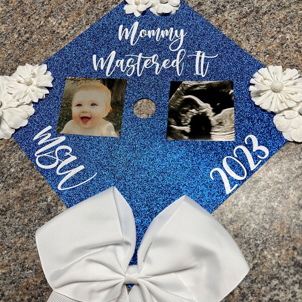 Glitter Graduation Cap Topper Blank Base, Custom Graduation Cap Topper ...