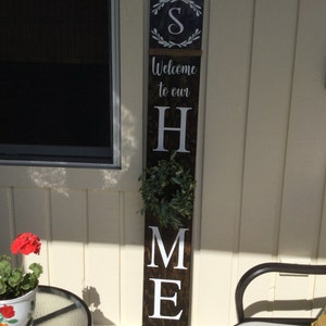Front Porch Welcome Sign 5 Foot Welcome Sign 4 Foot Welcome Sign Rustic ...