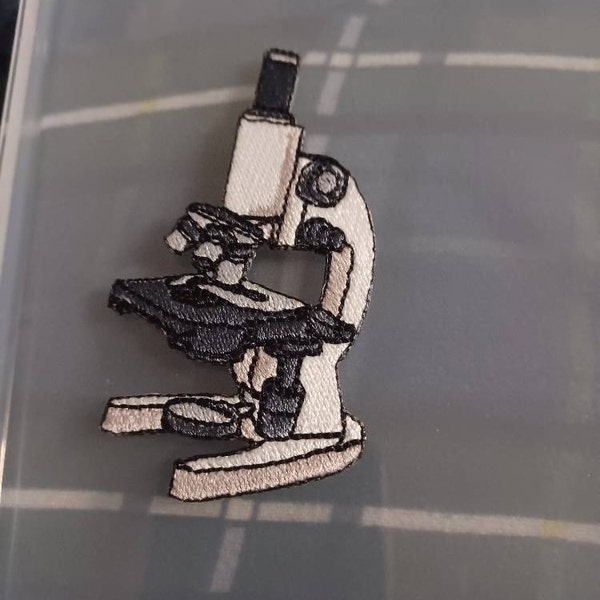 Science Compound Microscope Iron on Patch Scientist Lab - Etsy