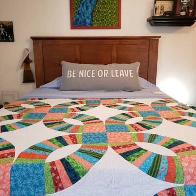 Queen Size Patchwork Quilt, King Size Patchwork Quilt, Scrap Quilt ...