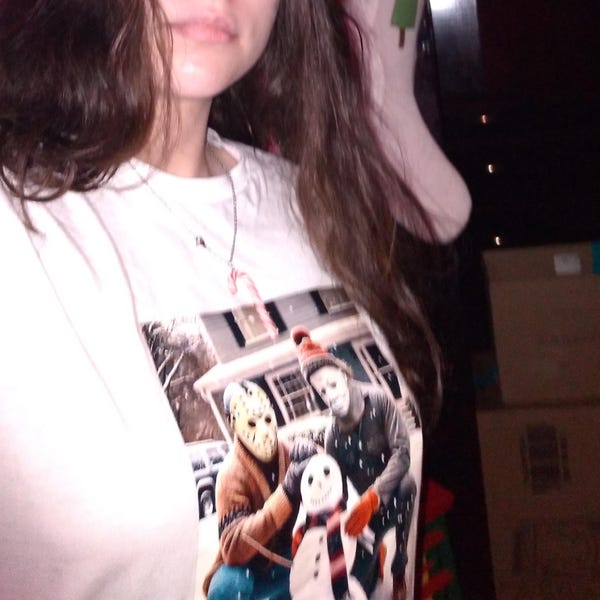 Jason Voorhees and Michael Myers Snowman Funny Tshirt Christmas ...