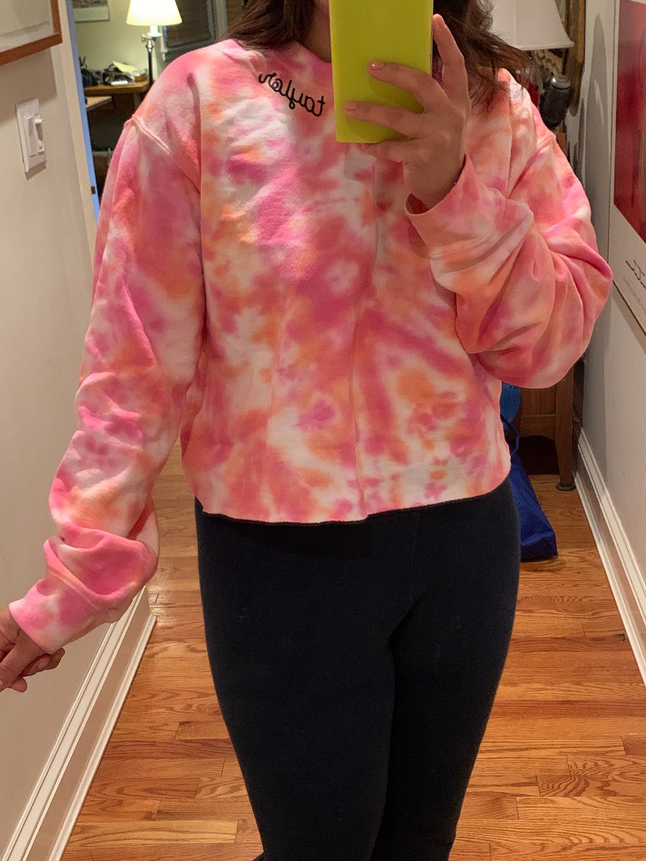 SORBAE MOVES 3 Personalizable Tie-dye Sweatshirt Cropped | Etsy