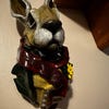 COMMISSION - Green Rabbit With Emerald Green Eyes - Wall Mounted ...