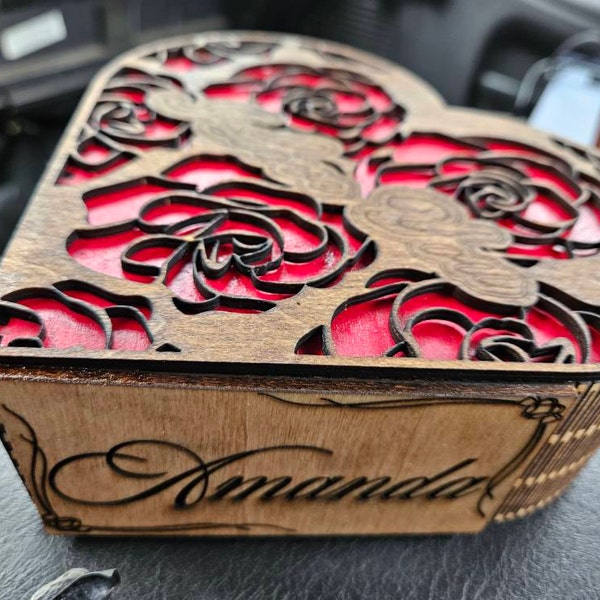 Laser Cut Ring Jewelry Box Laser Cut File in Six Deferent Designs in ...