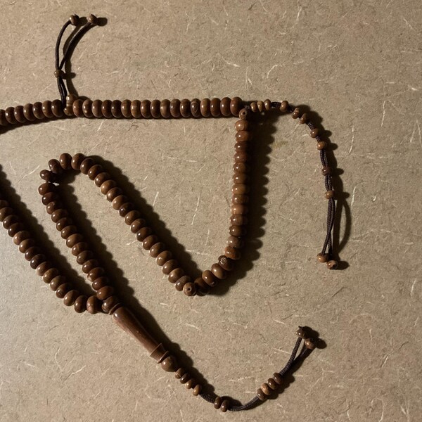 925 Silver Inlaid Yusuri, Yusr, Black Coral 33 Prayer Beads Misbaha ...