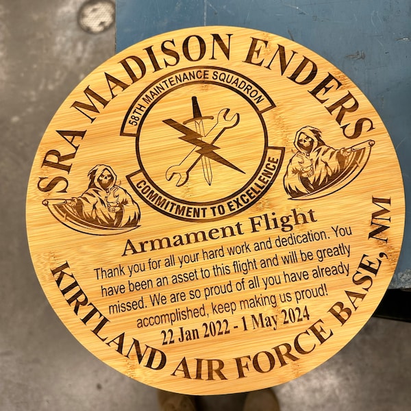 U.S Army Retirement Laser Engraved Display - Etsy